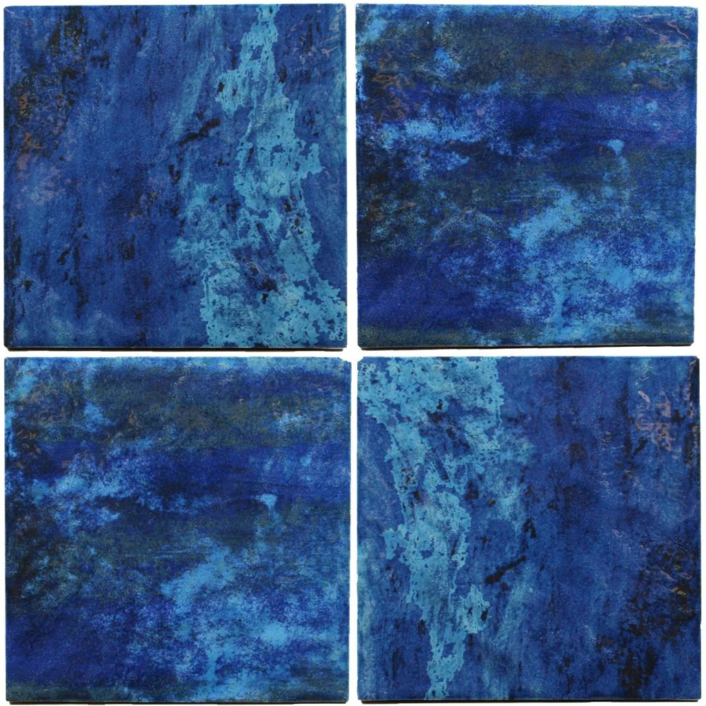Aquatica Blu Porcelain Pool Tile 6"x6" - Coral II Collection – mayausatile