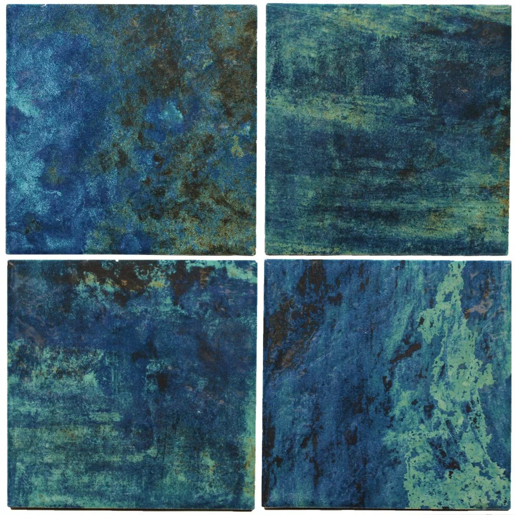 Aquatica Green Porcelain Pool Tile 6"x6" - Coral II Collection ...