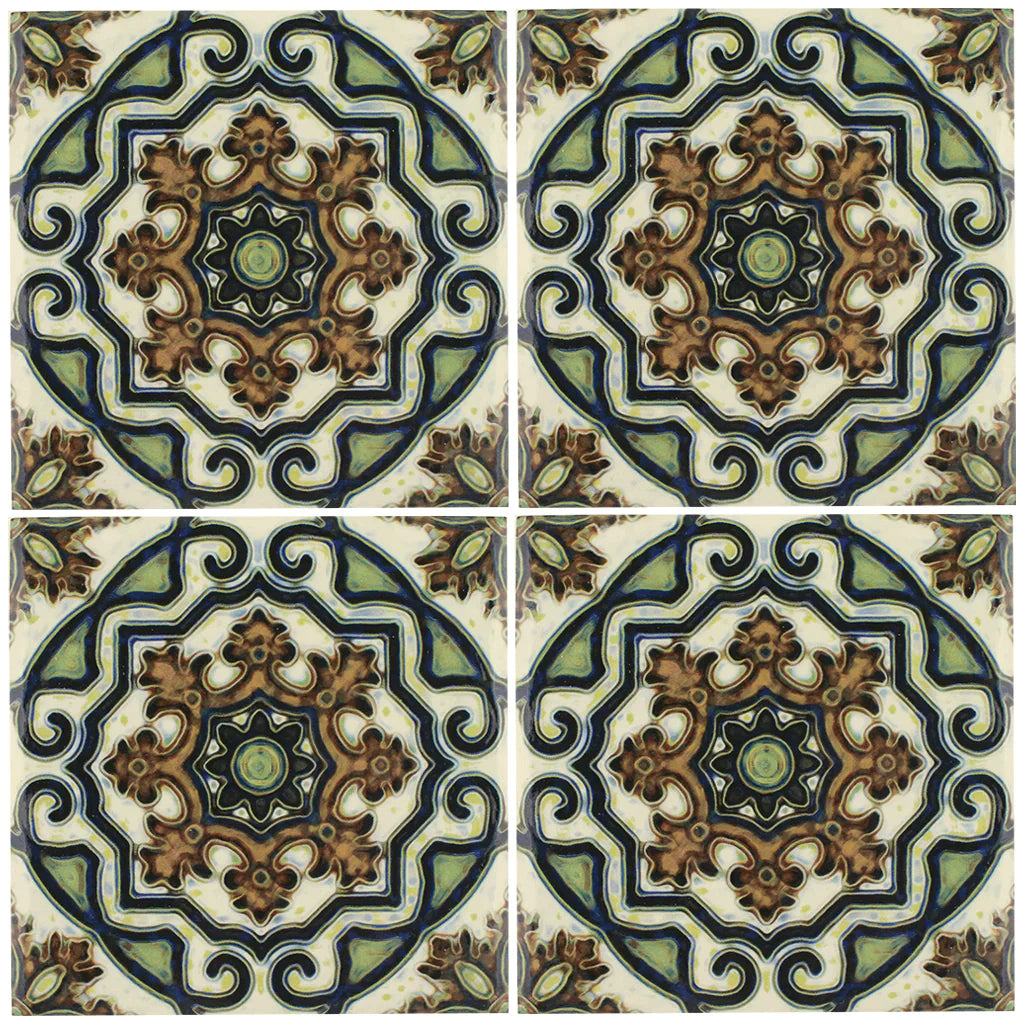 Aquatica Maioliche 11 Porcelain Pool Tile 6"x6" - Maioliche Collection ...