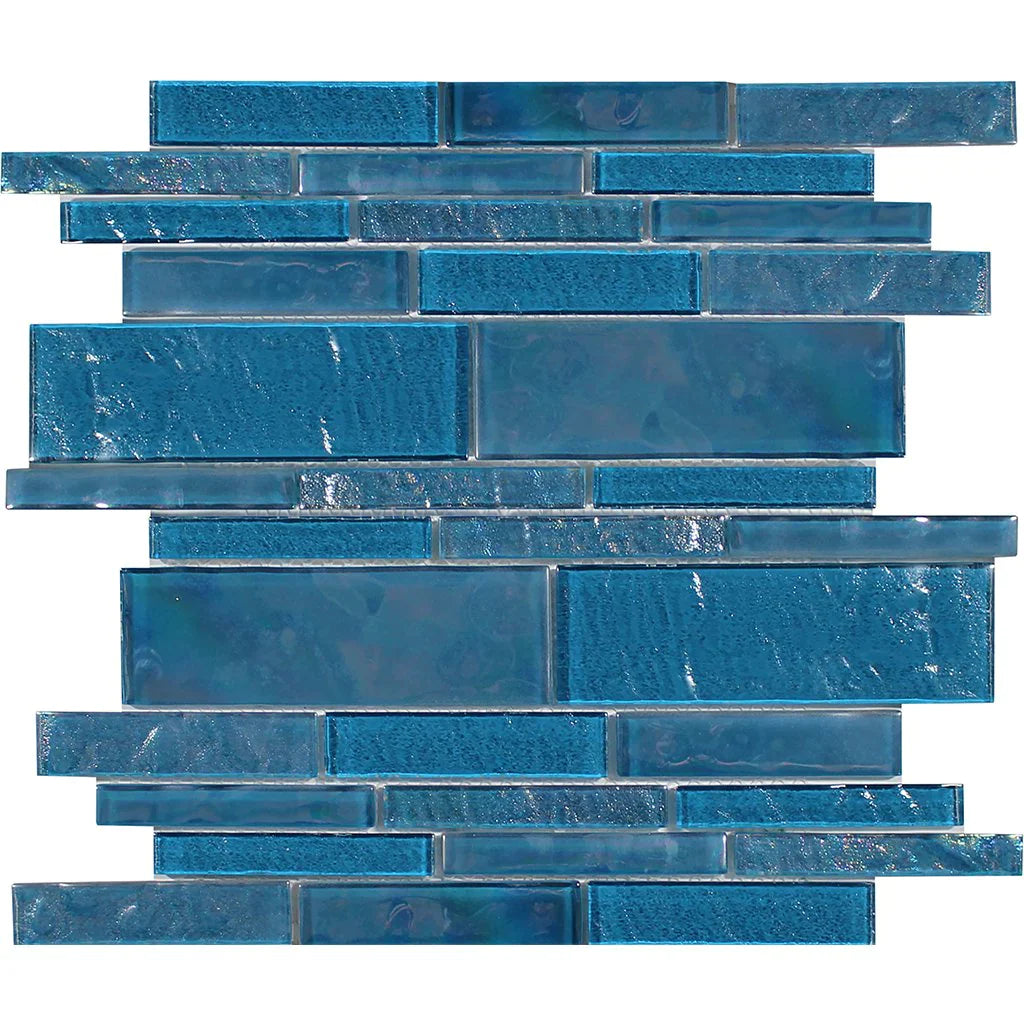 Aquatica Topazstone Linear Glass Mesh Tile 11.75"x11.75" - Treasure Co ...