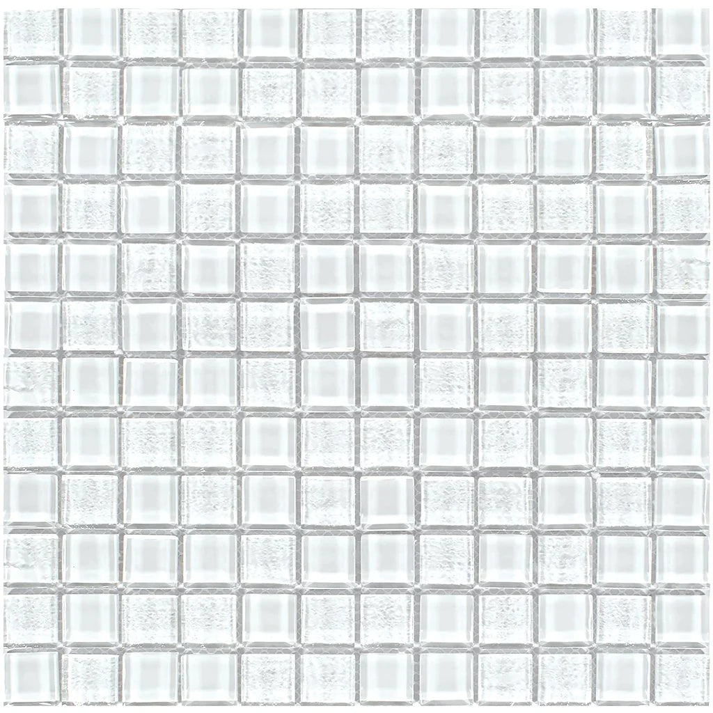 Aquatica Whitestone 1"x1" Linear Glass Mesh Tile 11.75"x11.75" - Treas ...
