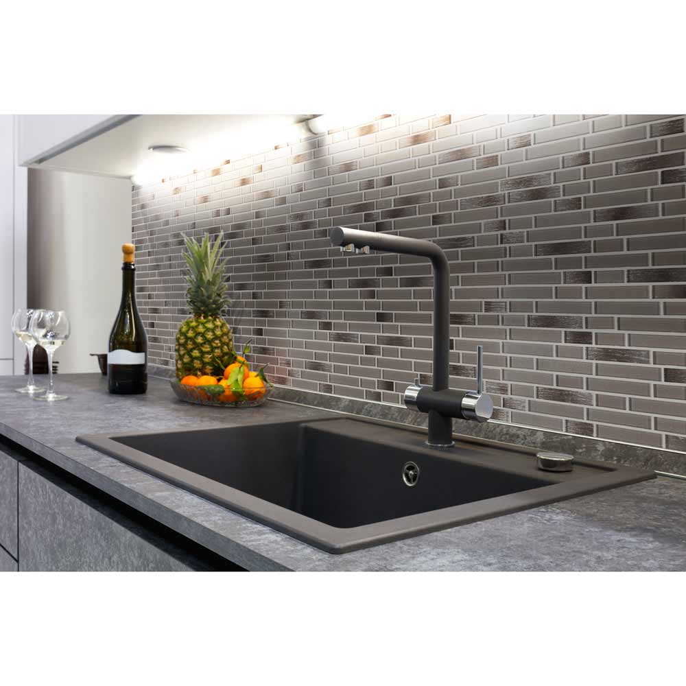 MSI Champagne Blend Interlocking Glass Mosaic Tile 11.75"x12" – mayausatile