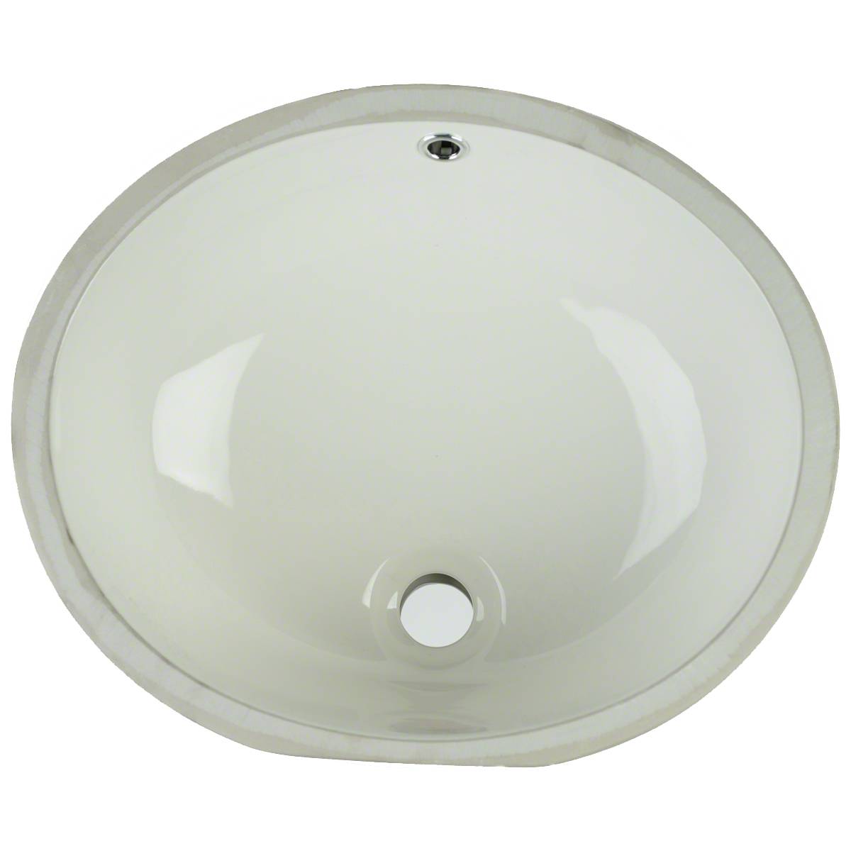 MSI Vanity Bisque Oval Porcelain Undermount Sink (L)19.5" (W)16" (H)8 ...