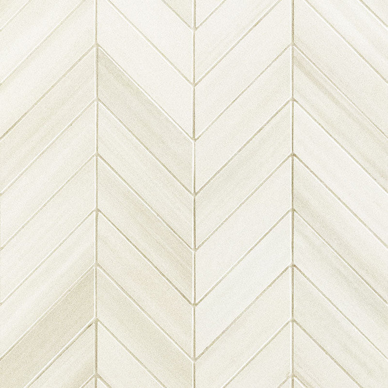 MSI Bianco Chevron Mosaic Porcelain Wall and Floor Tile 12"x15" - Wate