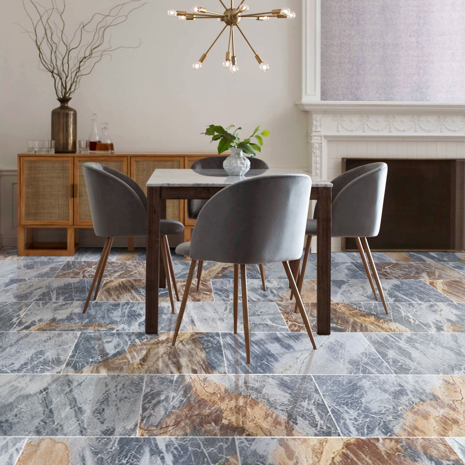 Cielo Marrone Marble Polished Floor and Wall Tile – mayausatile