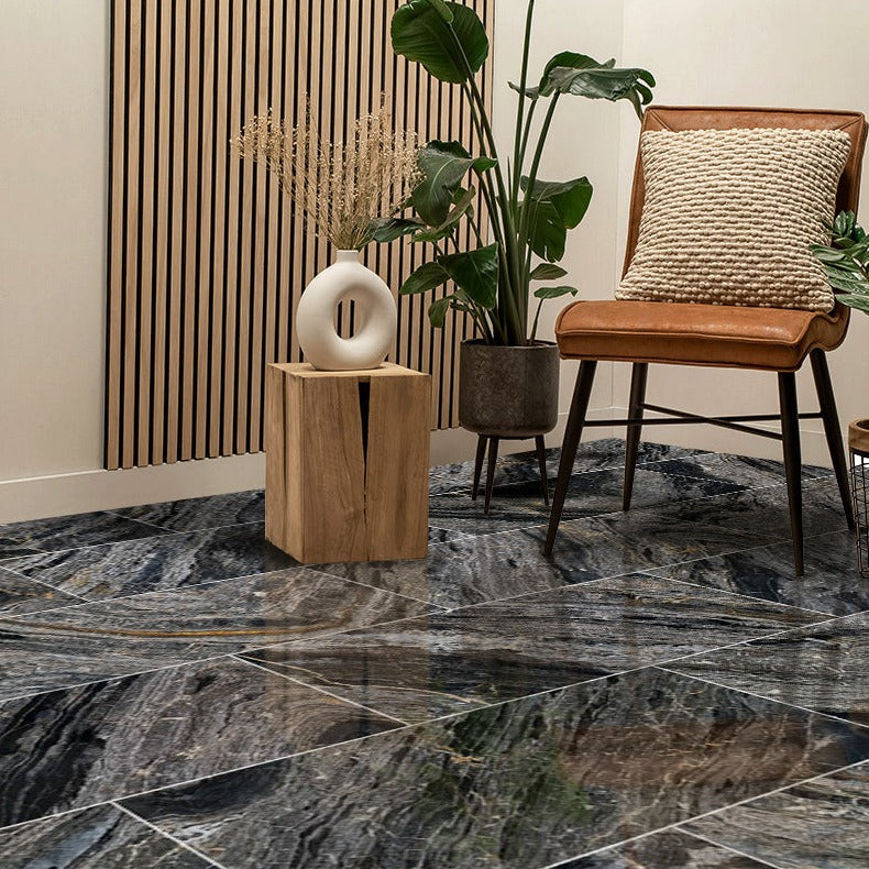 Golden Black Marble Polished Floor and Wall Tile – mayausatile