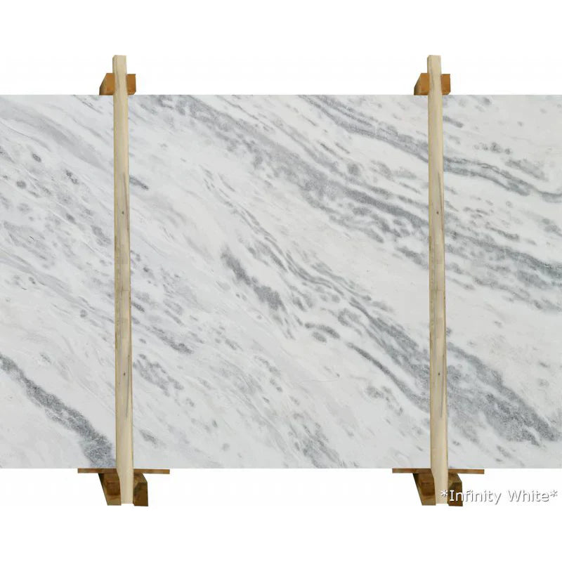 Infinity White Bookmatching Polished Marble Slab – mayausatile