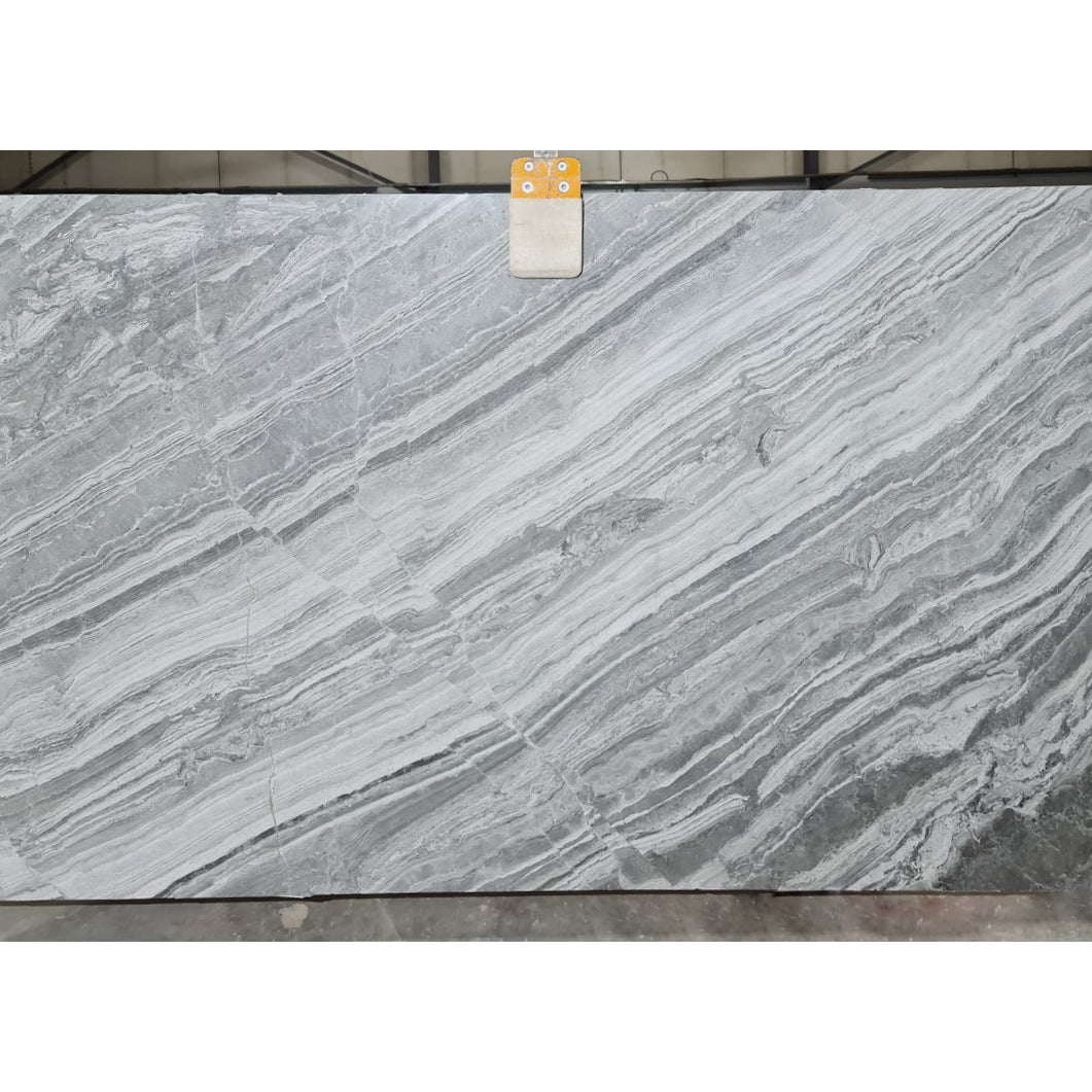 Titanium Gray Bookmatching Polished Marble Slab – mayausatile