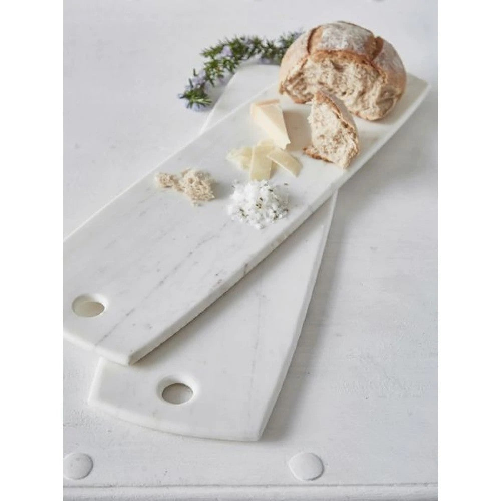 Bianco Carrara Marble Charcuterie Cheese Serving Board Semi-Polished ...