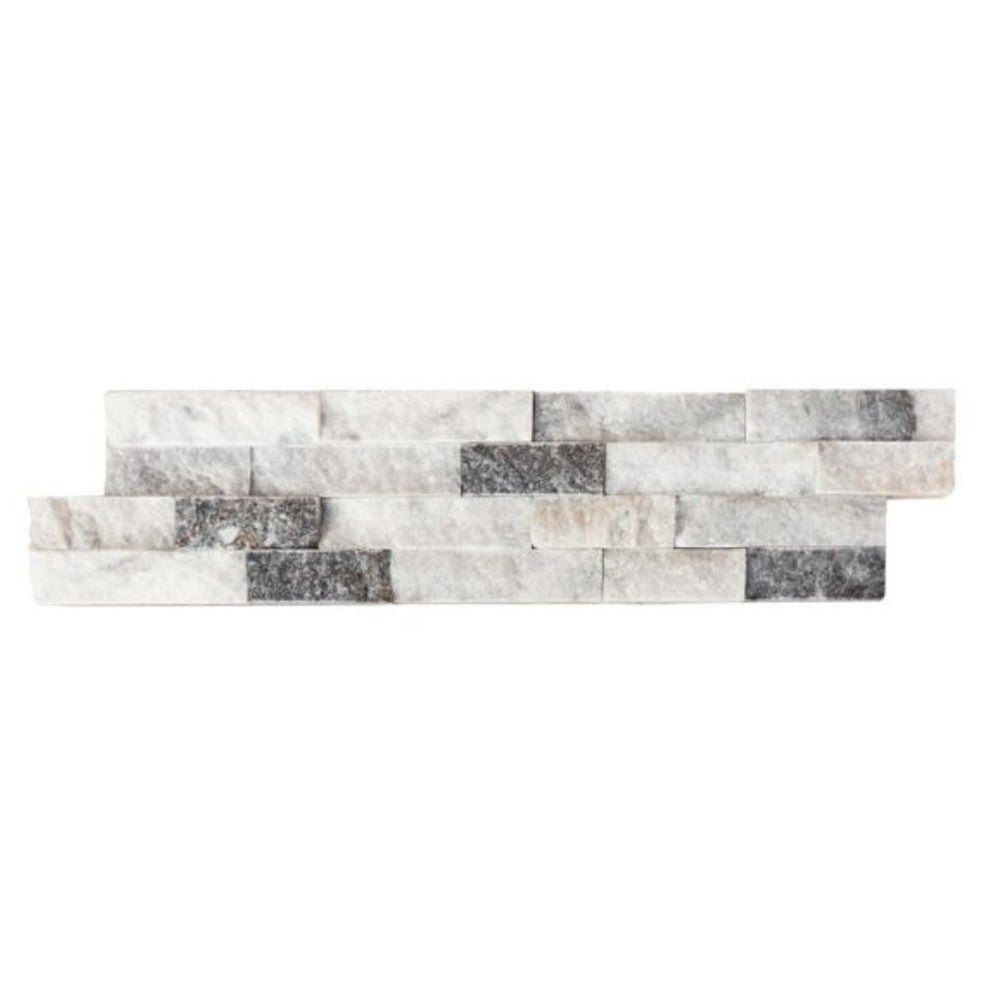 Harbor Gray Marble Stacked Stone Ledger Panel