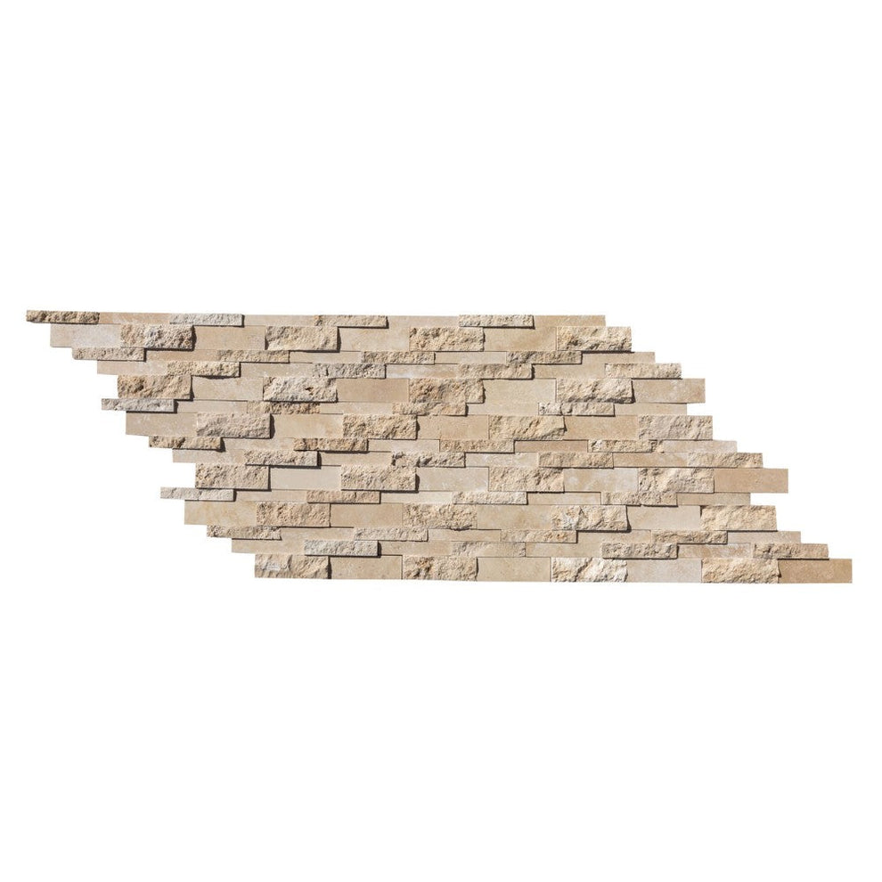 Classic Travertine Stacked Stone Ledger Panel – mayausatile