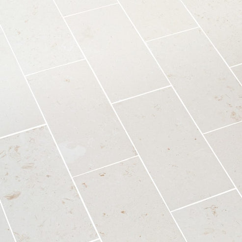 Myra White Limestone Tile Honed – mayausatile