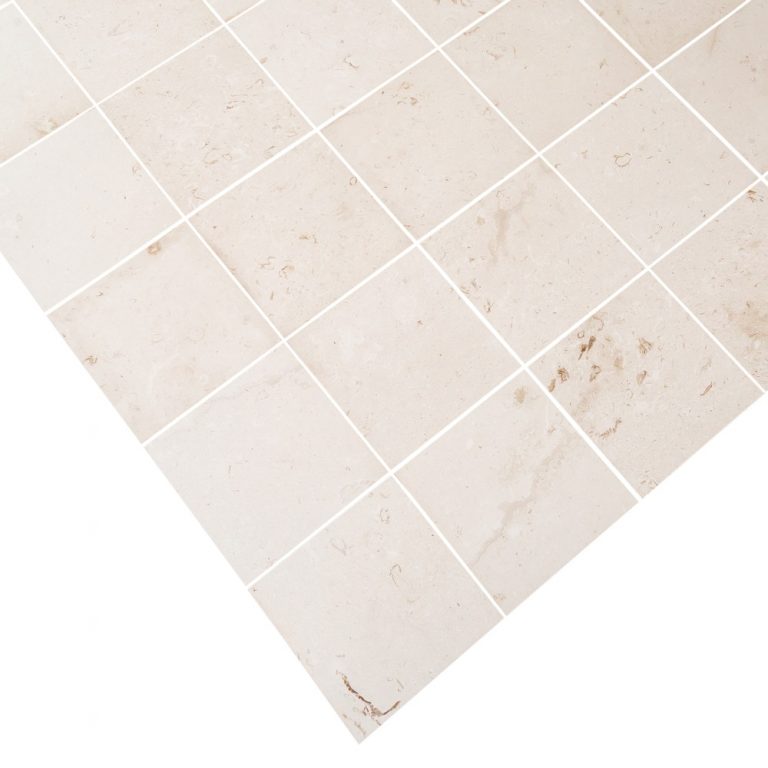 Myra White Limestone Tile Honed