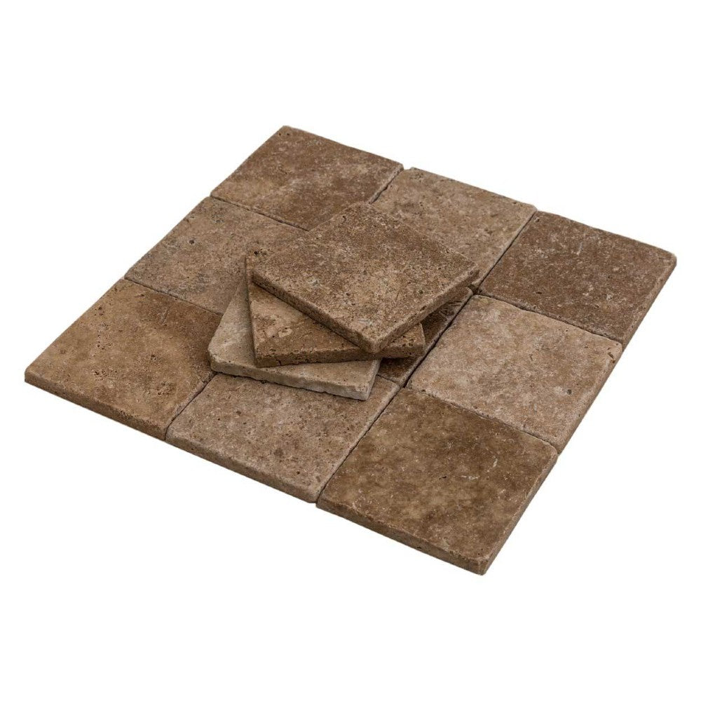 Noce Tumbled Travertine Tiles – mayausatile