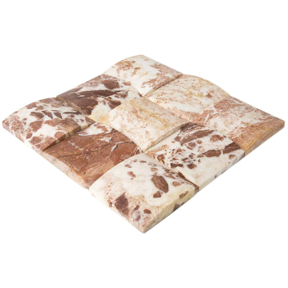 Tiger Marble Basketweave Mosaics