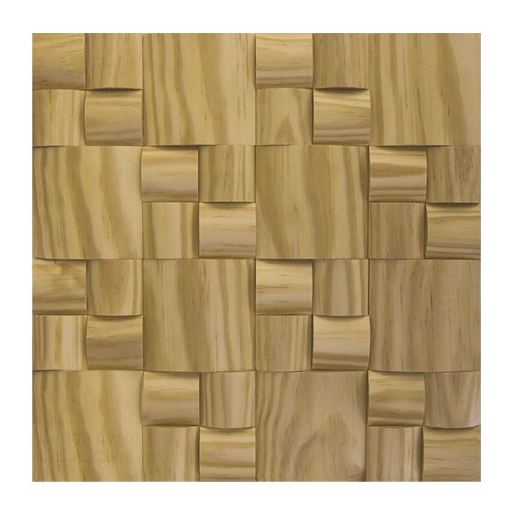 US Pine Square Pattern Design Wood Mosaic Tiles – mayausatile